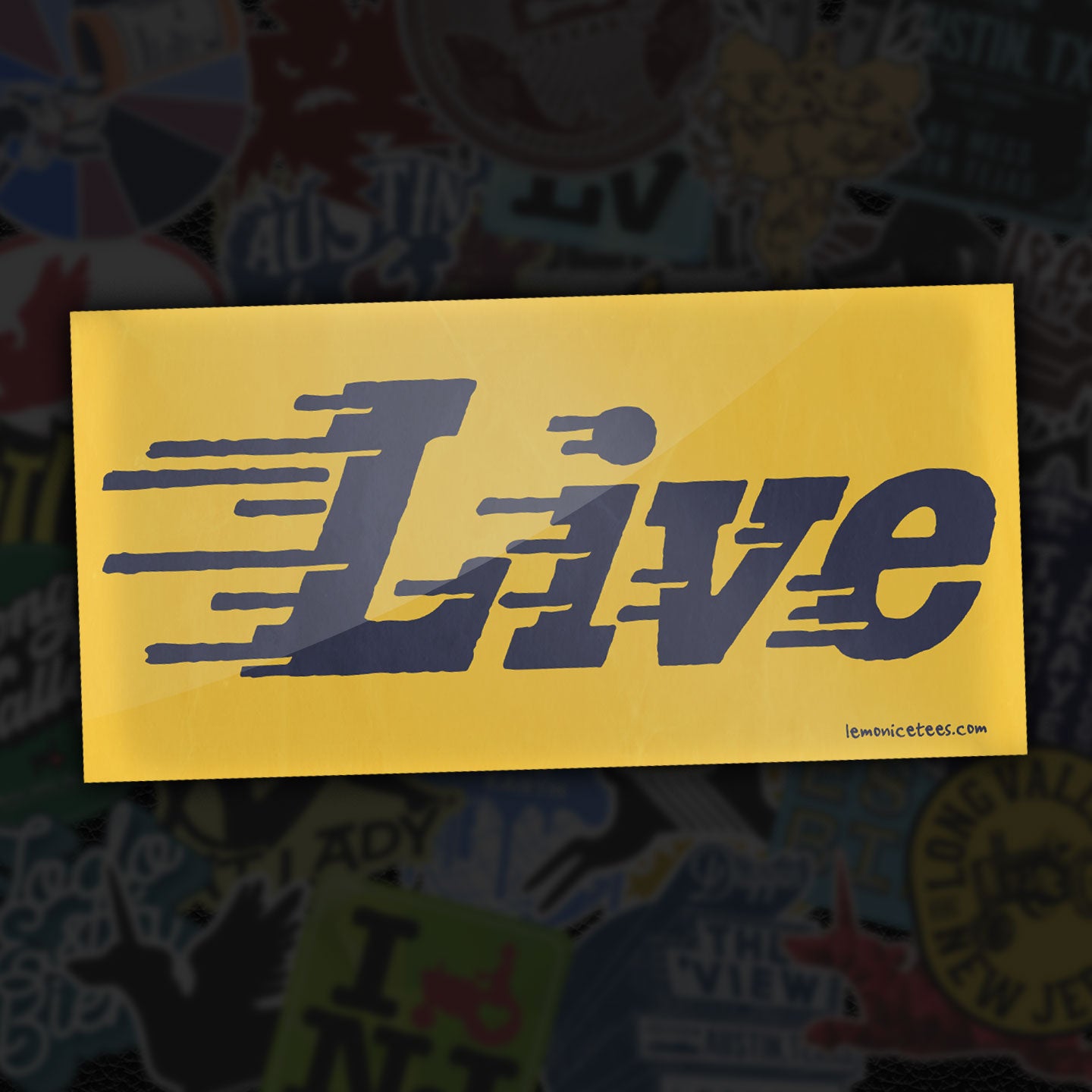 LIVE - Bumper Sticker – Syrup Graphics